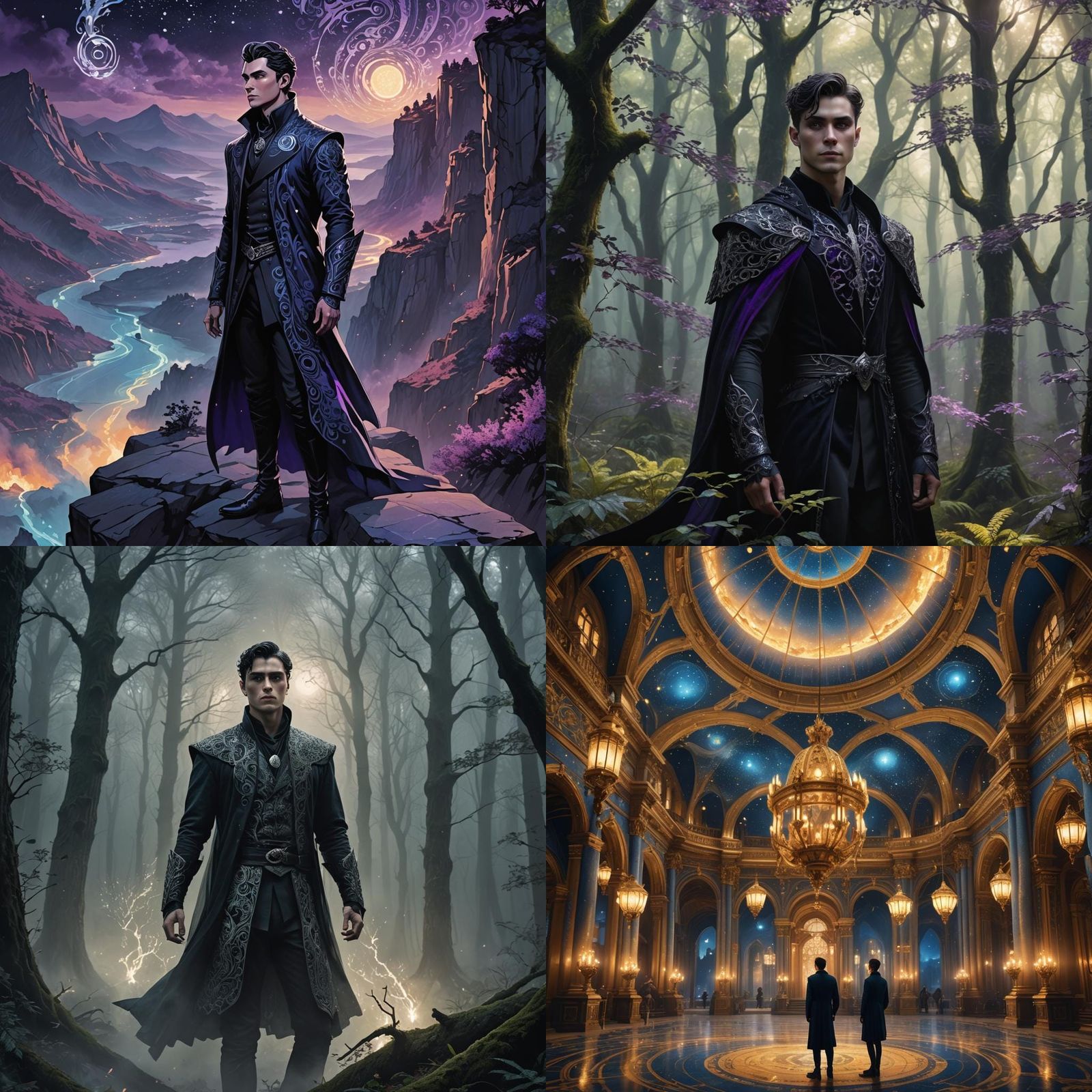 Celestial Prince of Prythian in Dramatic Fantasy S... - AI Art