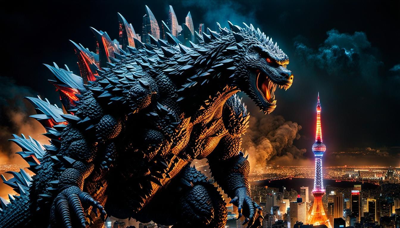 Godzilla - AI Generated Artwork - NightCafe Creator