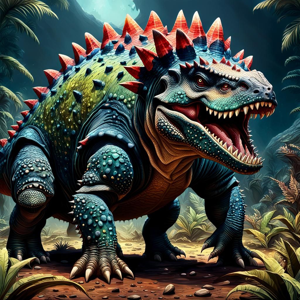 Ankylosaurus - AI Generated Artwork - NightCafe Creator