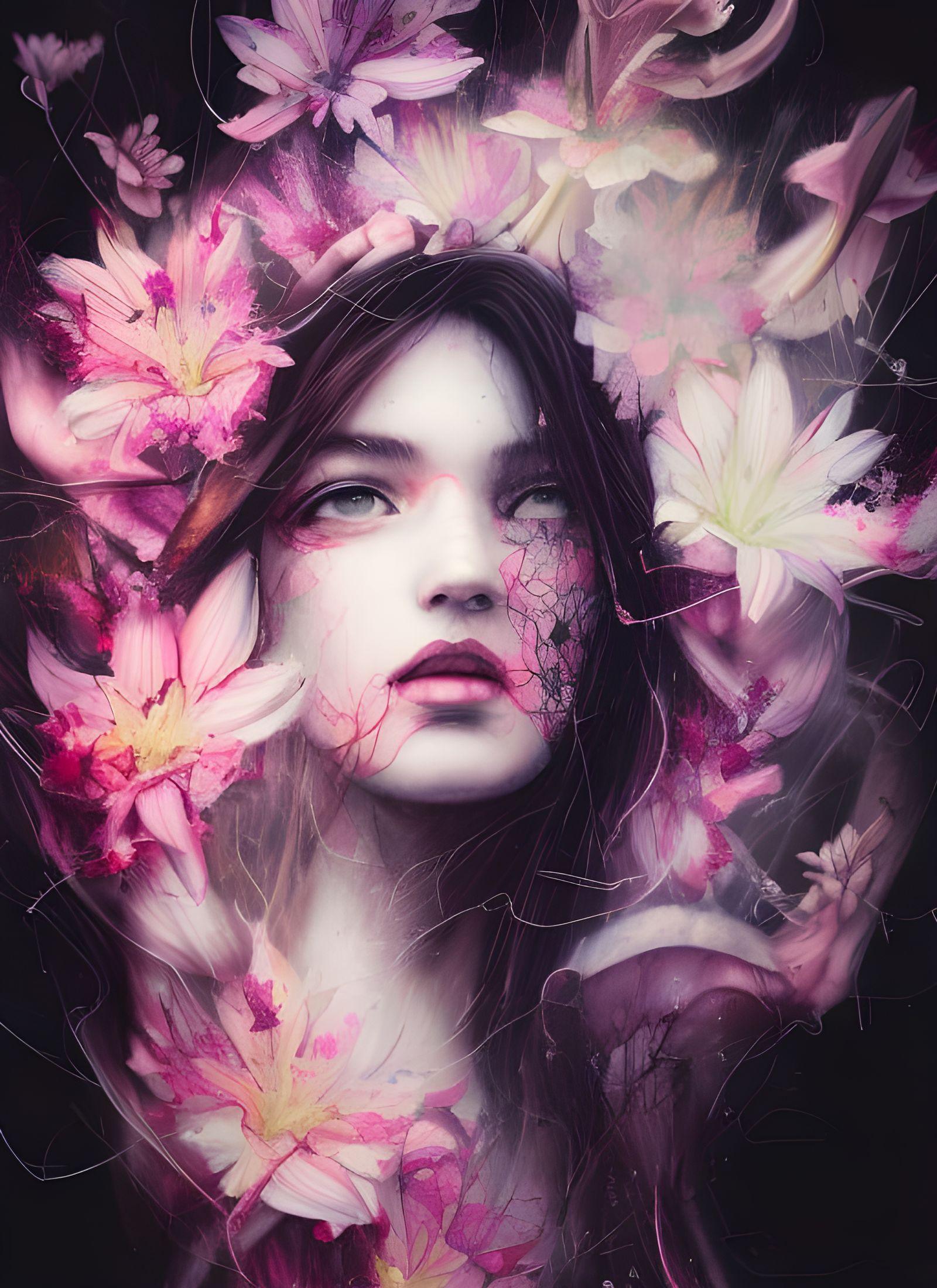 Goddess of Lilies - AI Generated Artwork - NightCafe Creator