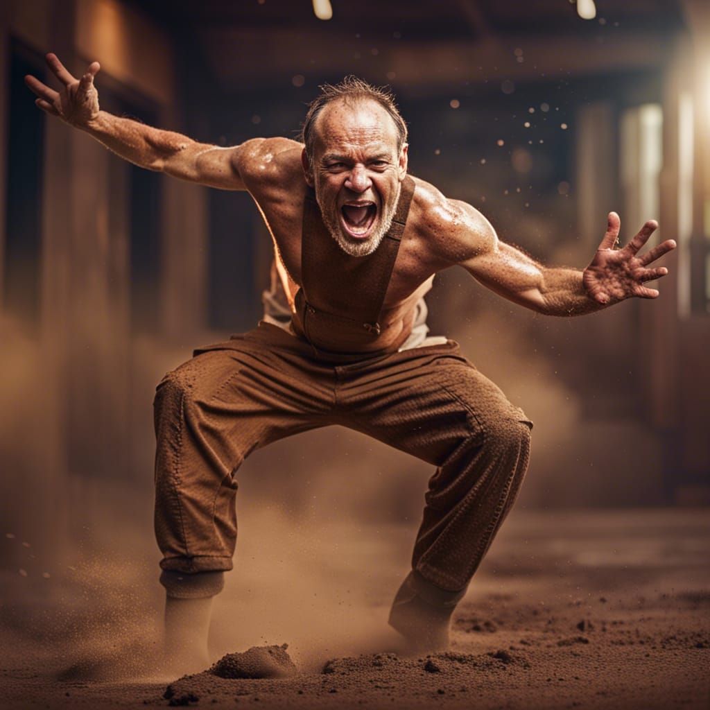 You wanna fight?! - Dynamic Mud Fight Captured with Bokeh Ef...