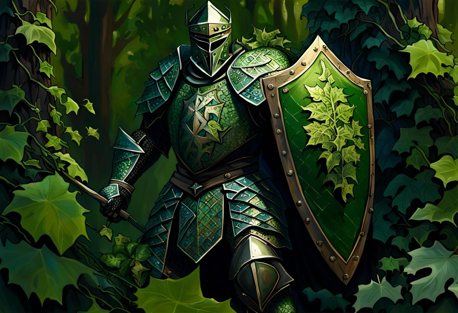The Green Knight - AI Generated Artwork - NightCafe Creator