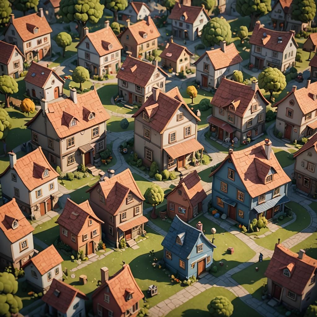 Suburbia. - AI Generated Artwork - NightCafe Creator