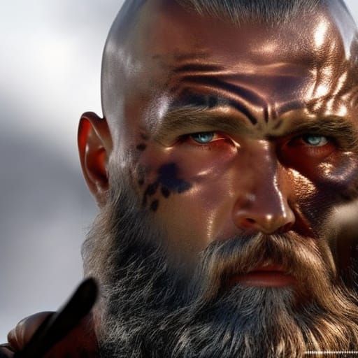 Stoic Ragnar Lothbrok in all his glory. - AI Generated Artwork ...