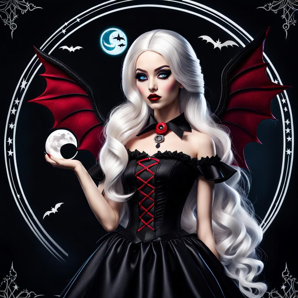 Realistic Gothic Beauty Doll - AI Generated Artwork - NightCafe Creator