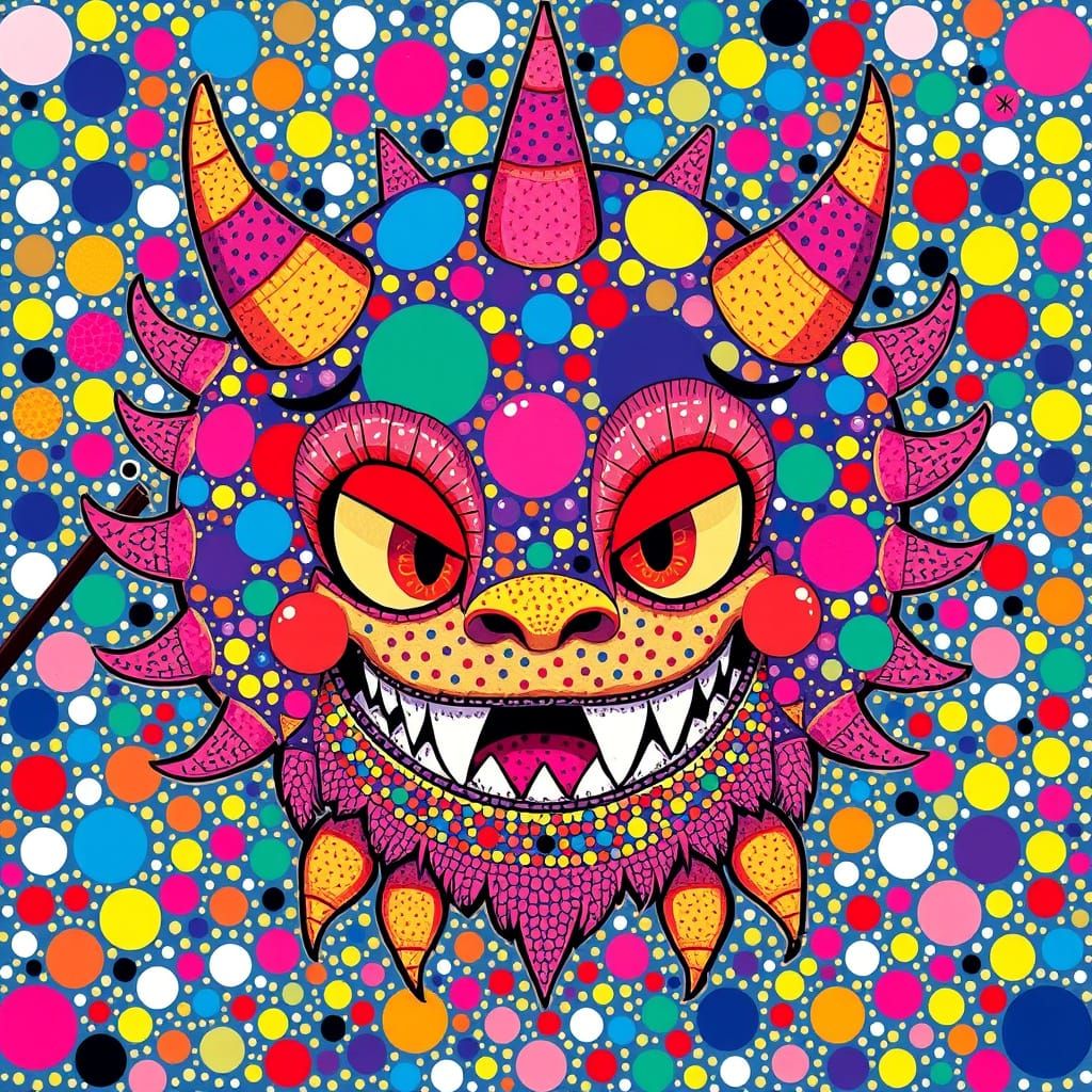 Hundreds and thousands polka dots wonder beast