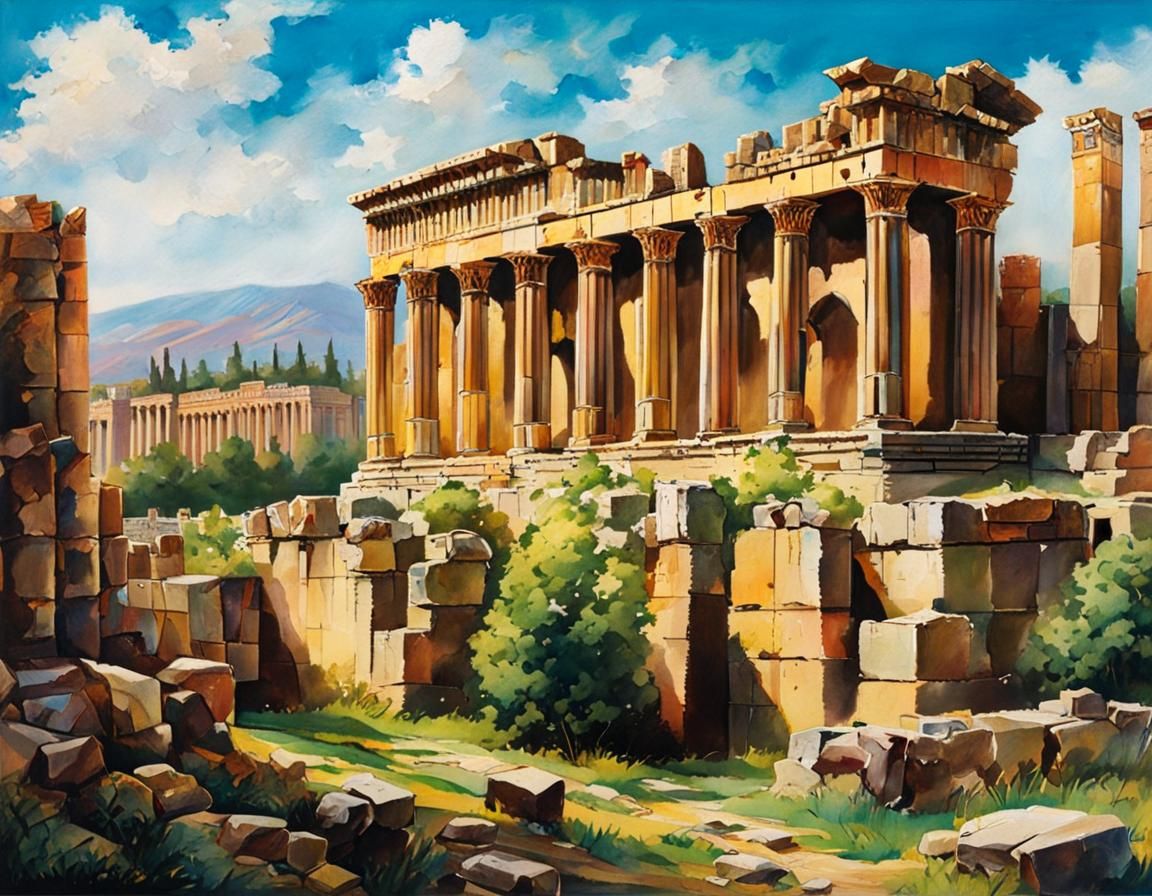 Roman Ruins - AI Generated Artwork - NightCafe Creator
