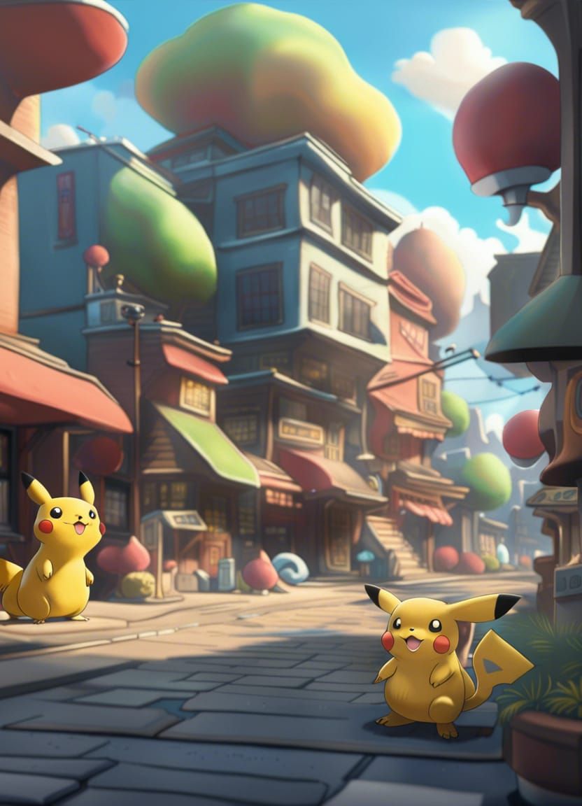 Pokemon Village - AI Generated Artwork - NightCafe Creator