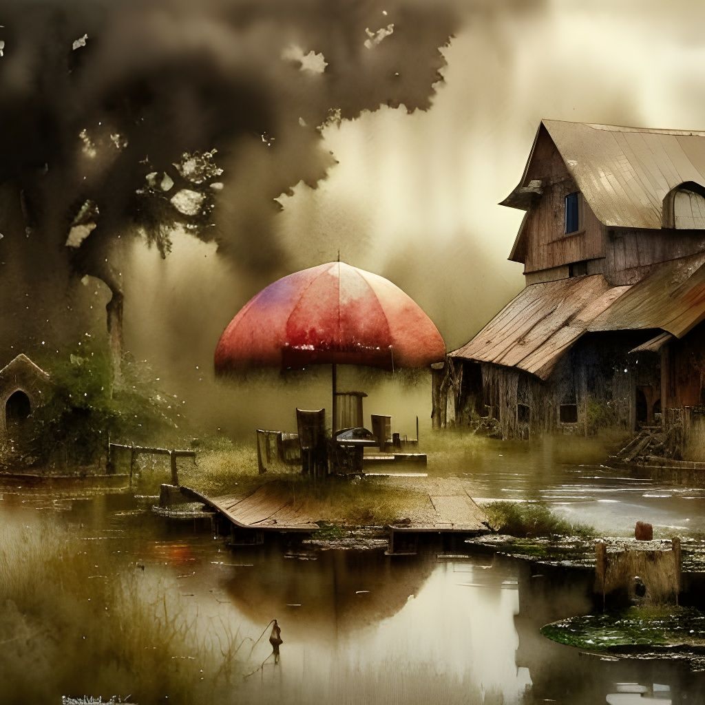 Country Farmhouse - AI Generated Artwork - NightCafe Creator