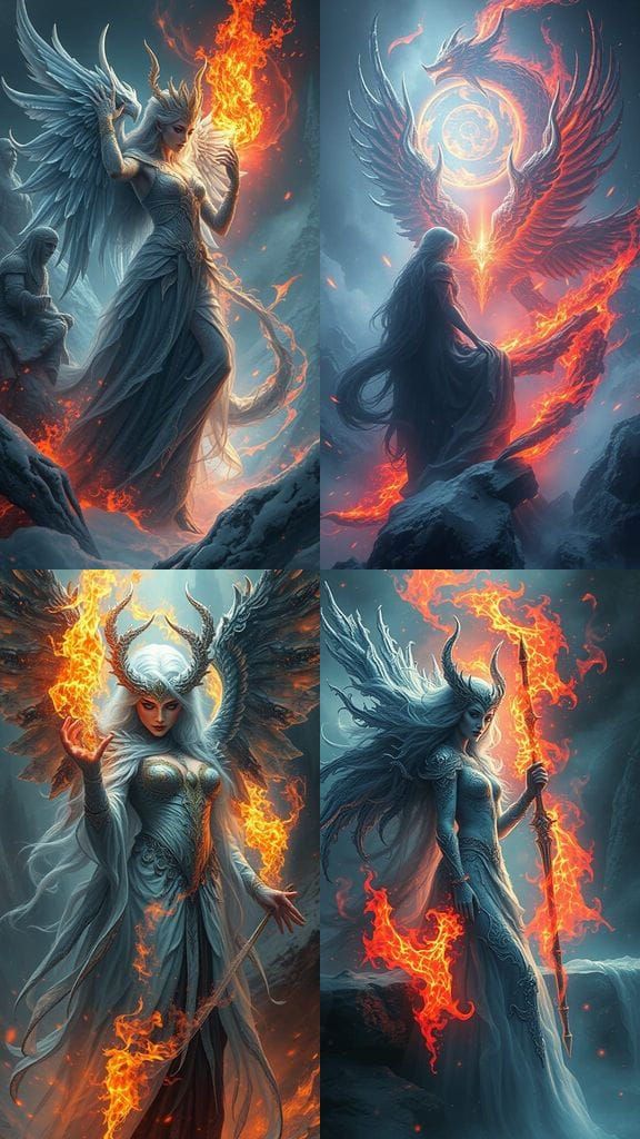 Goddess of Balance Conjures Cinematic Fantasy in M... - AI Art