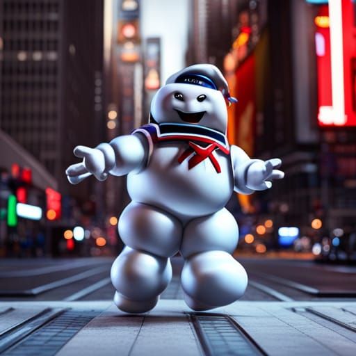 Dancing Stay-Puffed Marshmallow Man - AI Generated Artwork - NightCafe ...