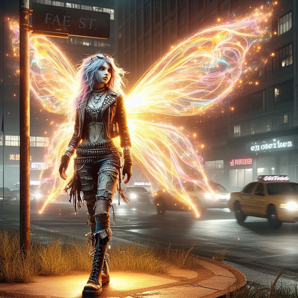 Fae Street Rebel: Pixie Punk's Left Turn - AI Generated Artwork ...