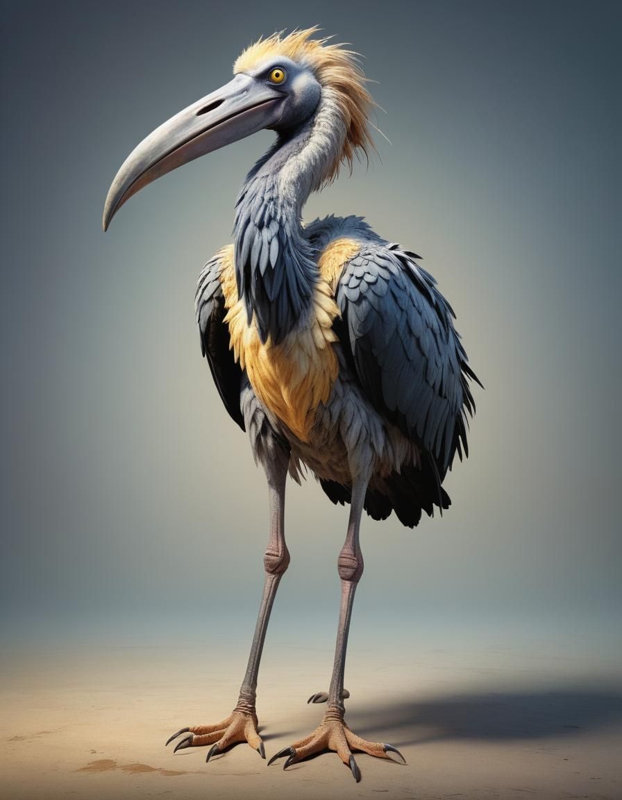 The most prehistoric looking bird alive today, the Shoebill Stork - AI ...
