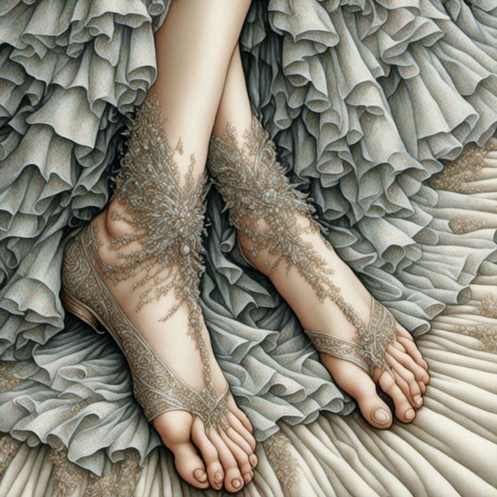 close up of toe shoes en pointe - AI Generated Artwork - NightCafe Creator