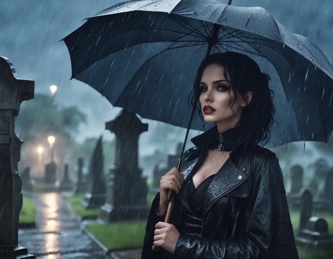 A Stroll In The Rain - AI Generated Artwork - NightCafe Creator