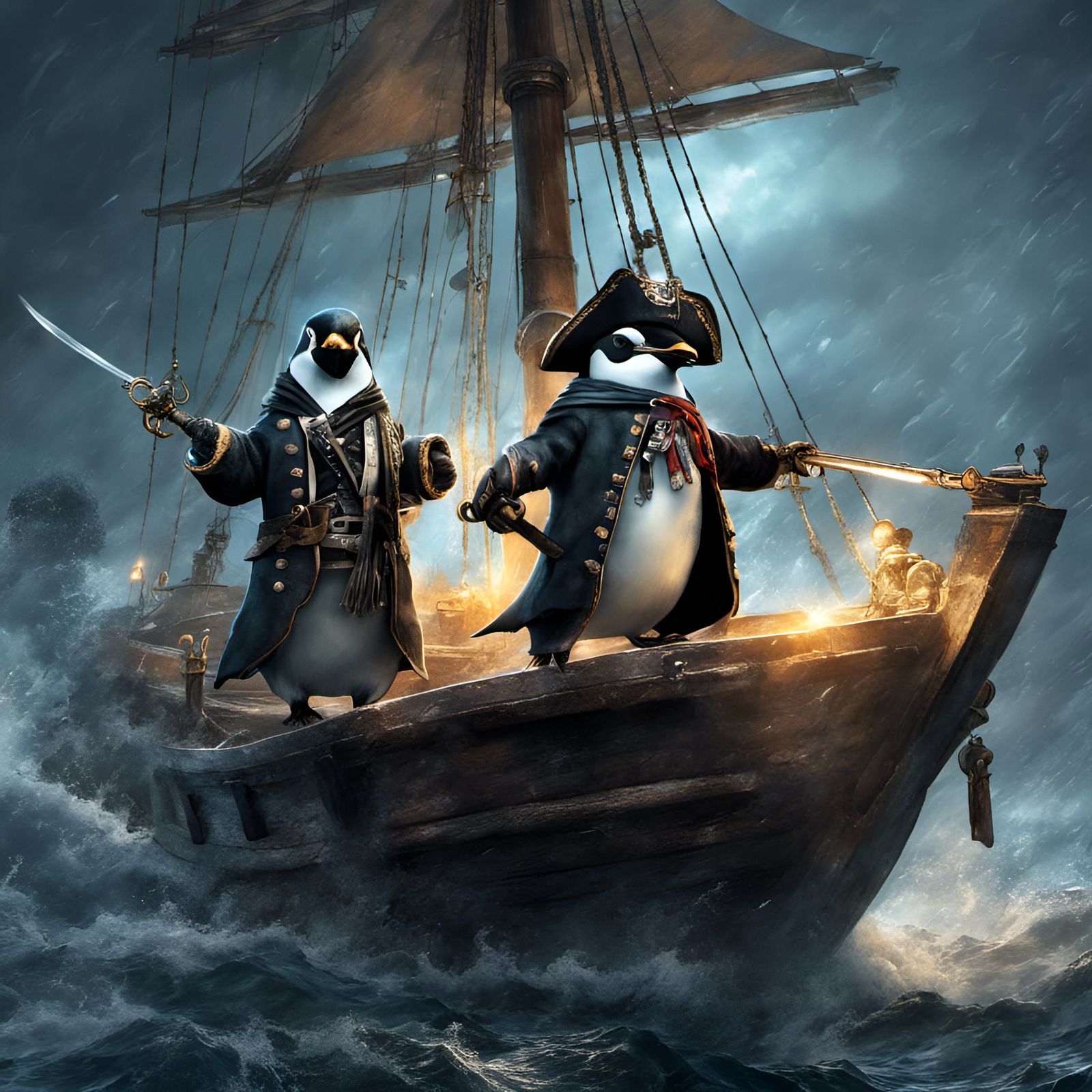 Tough Weather Make Strong Penguins - AI Generated Artwork - NightCafe ...