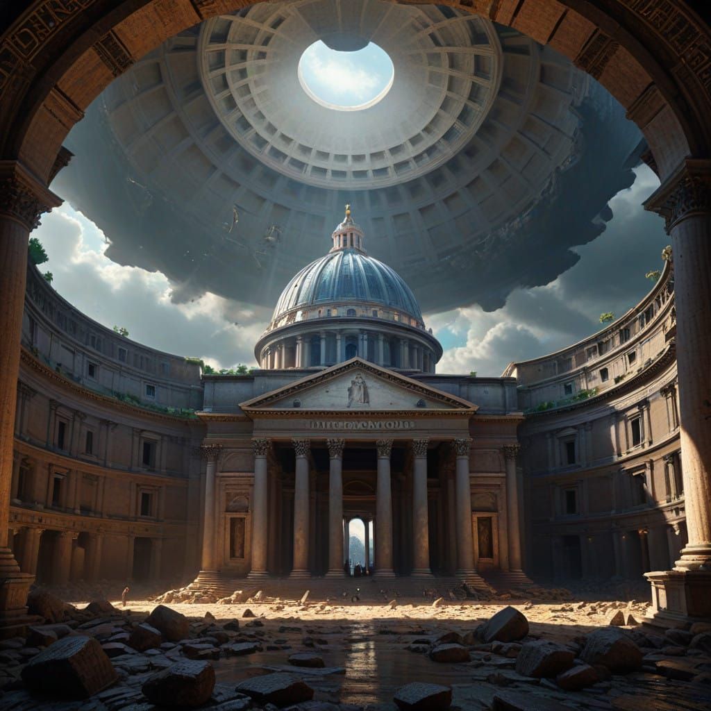 Epic Pantheon Revival: Classical Elegance Meets Mo... - AI Art