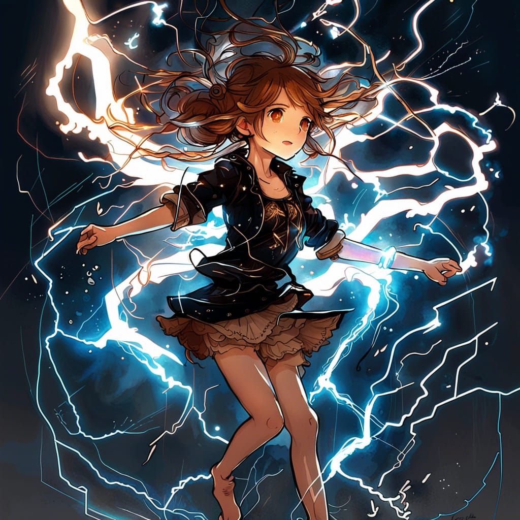 Lightning Lizzy - AI Generated Artwork - NightCafe Creator