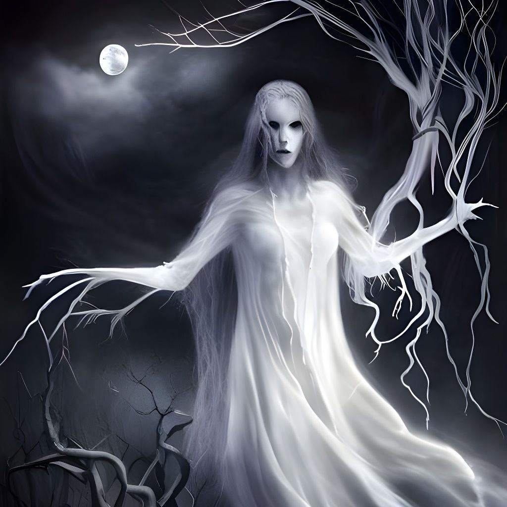 The White Ghost of the Wood - AI Generated Artwork - NightCafe Creator