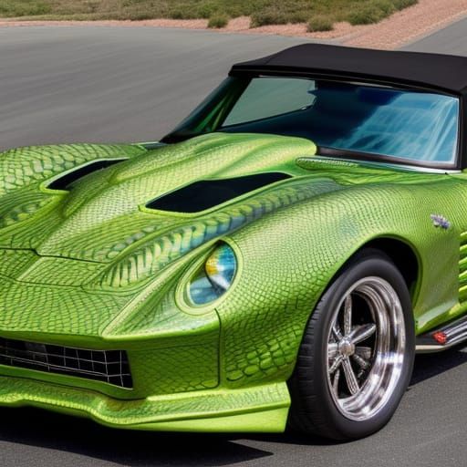 Lizard Car - AI Generated Artwork - NightCafe Creator