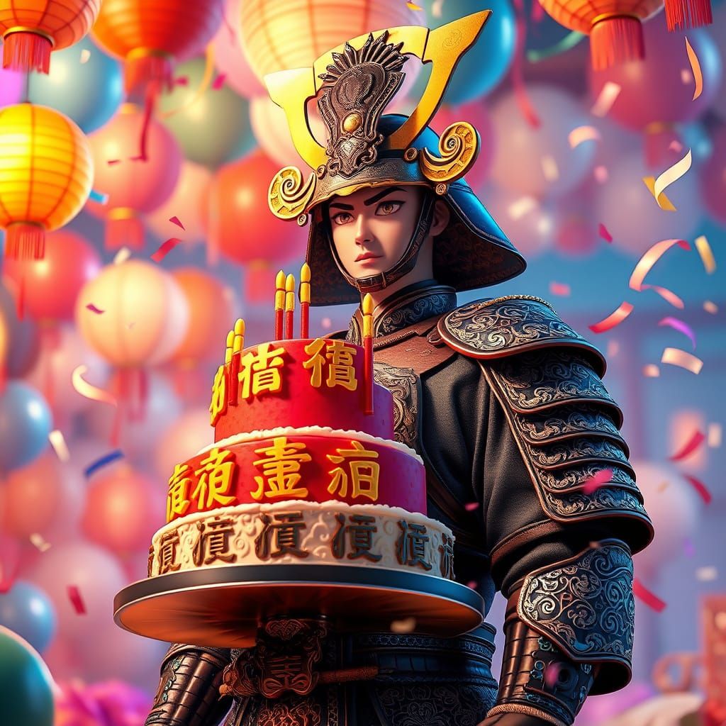 Samurai birthday party - Samurai Celebrates Whimsical Birth...