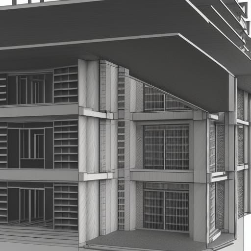 architectural design concept, 3d model - AI Generated Artwork ...