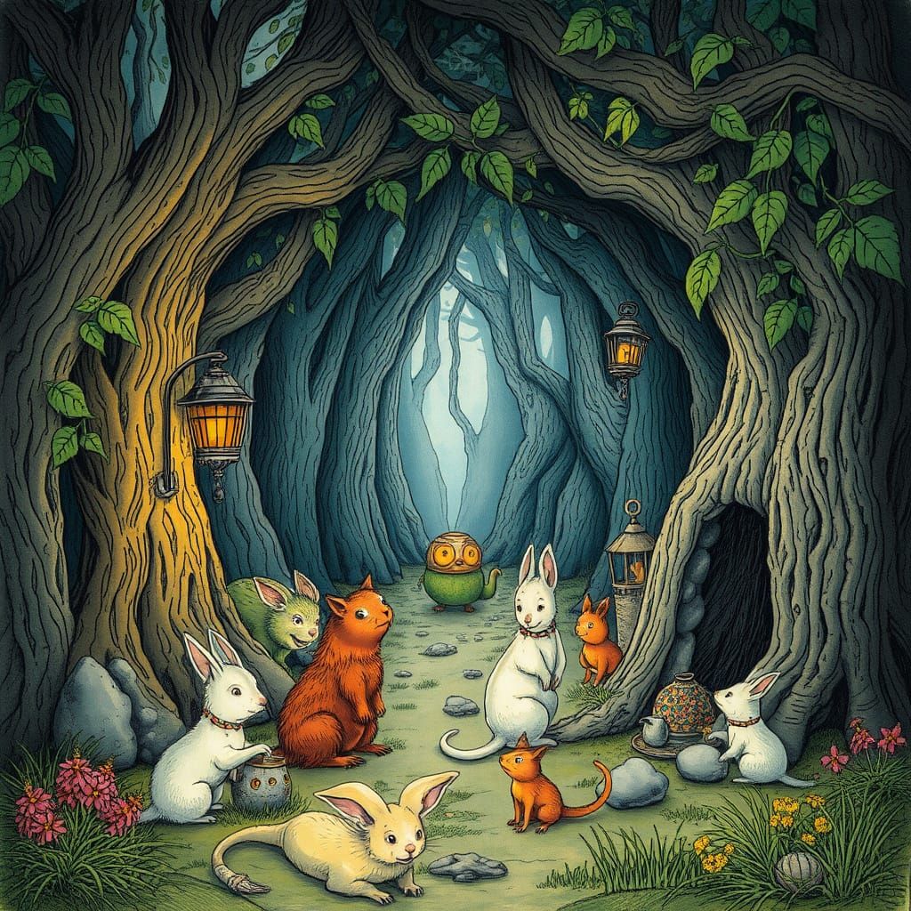 diddlers den - Enchanted Glade in Whimsical Style