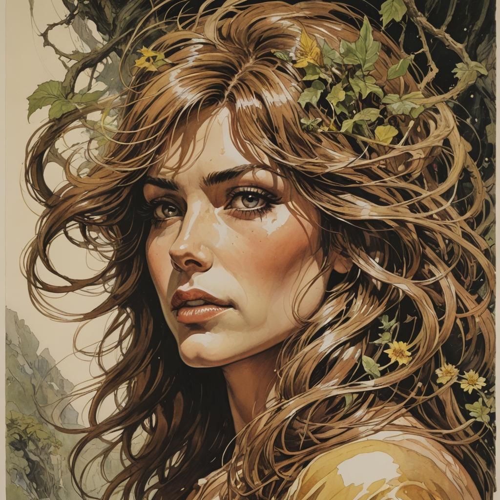 Woman (Josh Kirby) - AI Generated Artwork - NightCafe Creator