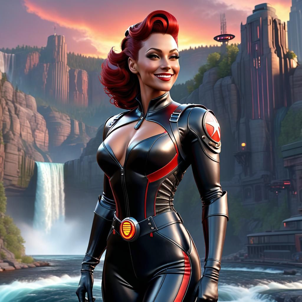 Vintage Superheroine - AI Generated Artwork - NightCafe Creator