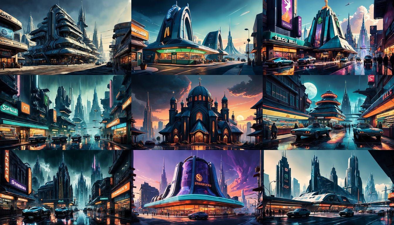 Jetson's Futuristic Cityscape with Modern Amenitie... - AI Art