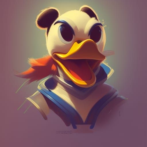 Ensign Officer Donald Duck - AI Generated Artwork - NightCafe Creator