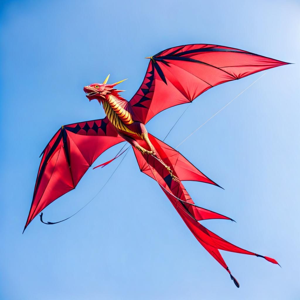 Red dragon kite…. - AI Generated Artwork - NightCafe Creator