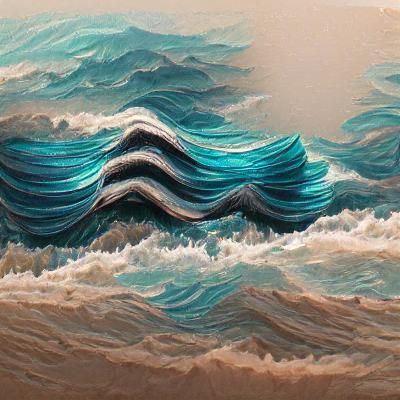 ocean waves - AI Generated Artwork - NightCafe Creator