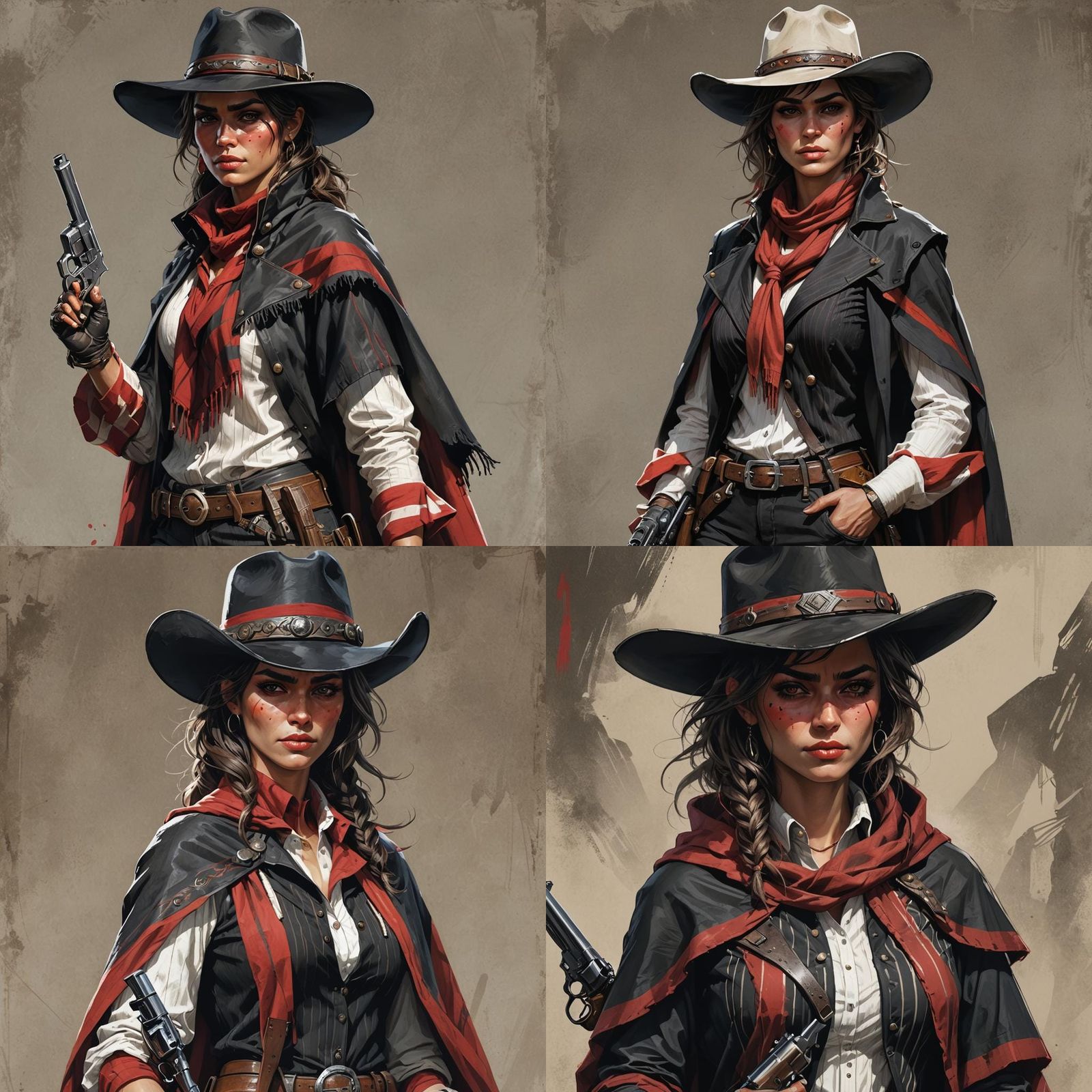 A female outlaw from Red Dead Redemption - AI Generated Artwork ...