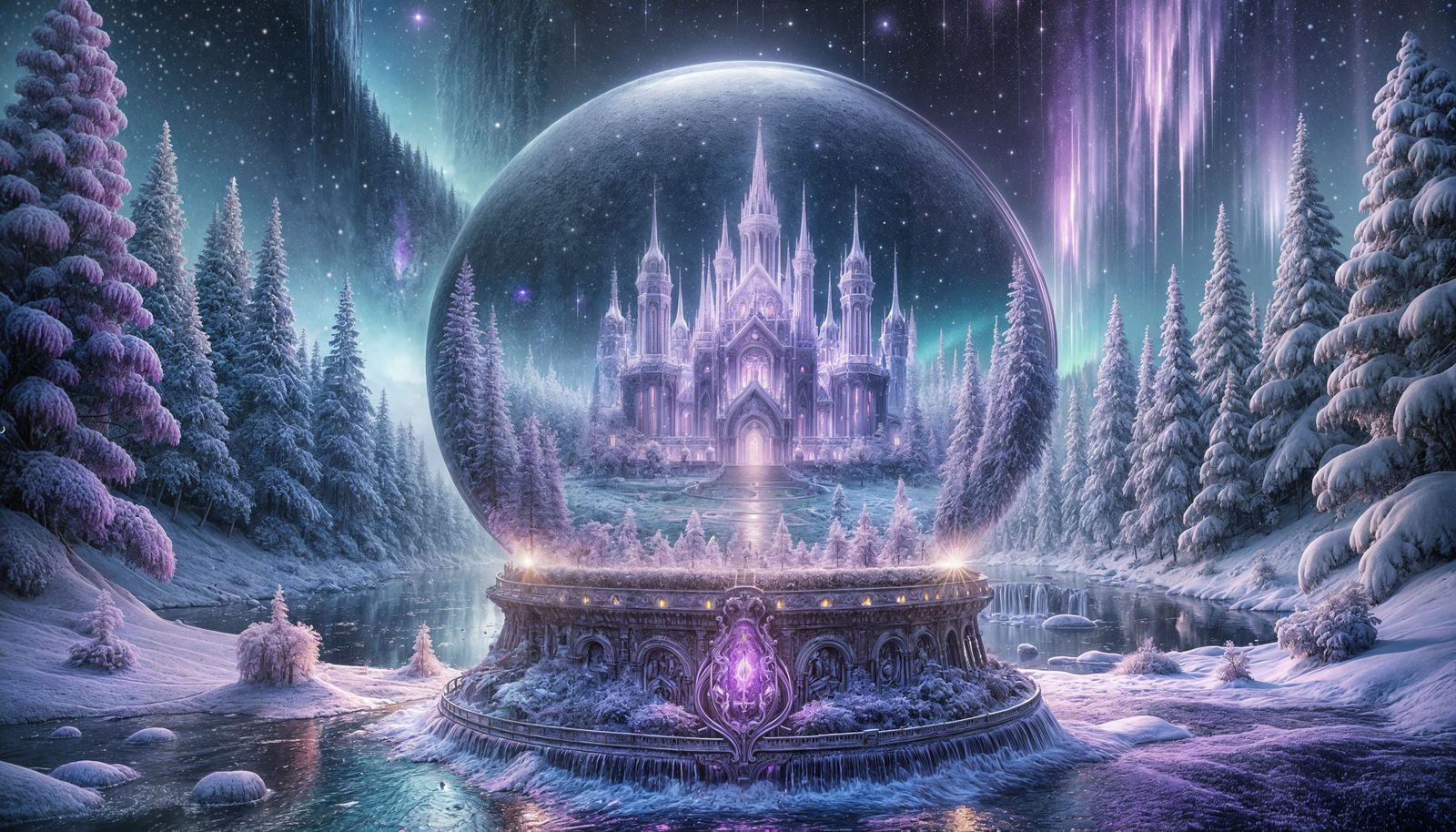 Amethyst Castle In A Globe... - Amethyst Castle In A Globe.....