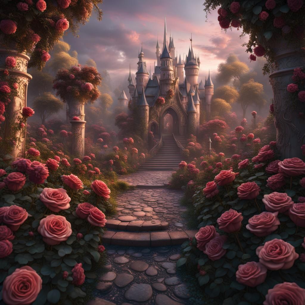 Kingdom of roses - AI Generated Artwork - NightCafe Creator