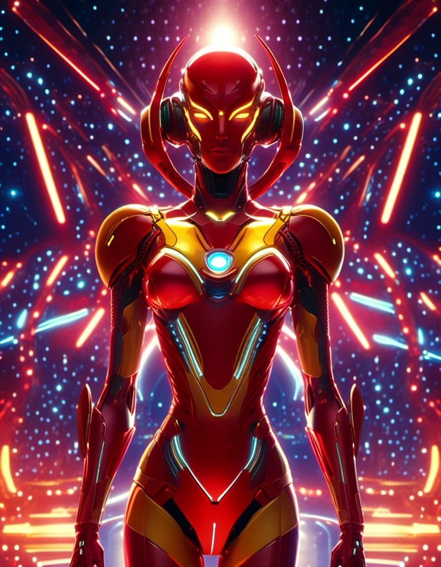 Cassiopeia race of interdimensional alien humanoid being, red, orange ...