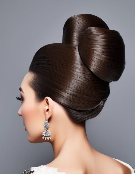 side view of Insanely beautiful and elegant aristocratic woman wearing ...