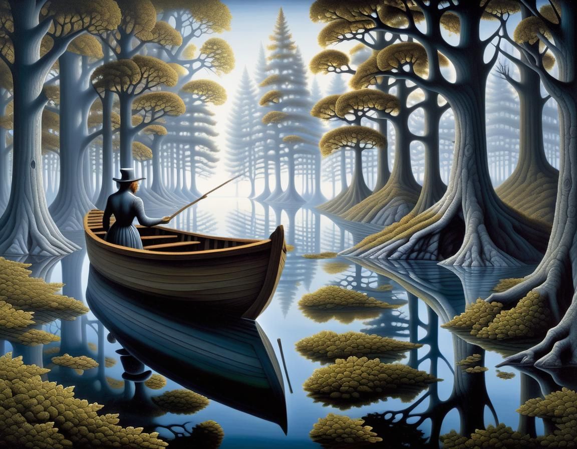 (An amazing masterpiece optical illusion by Rob Gonsalves, Wendy Froud ...