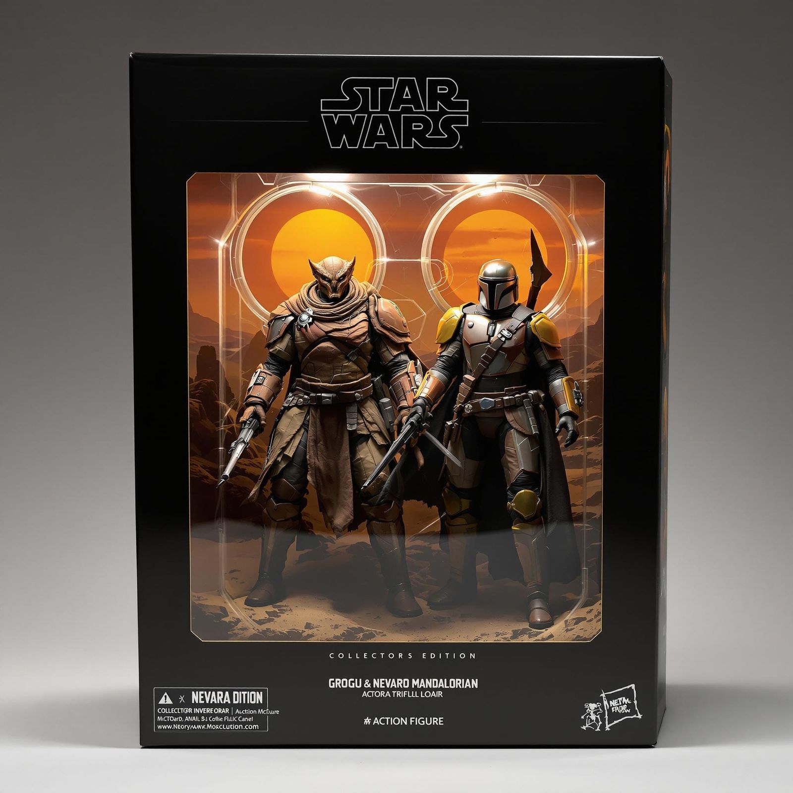 Mando - Mandalorian Action Figures in Collector's Edition Bo...