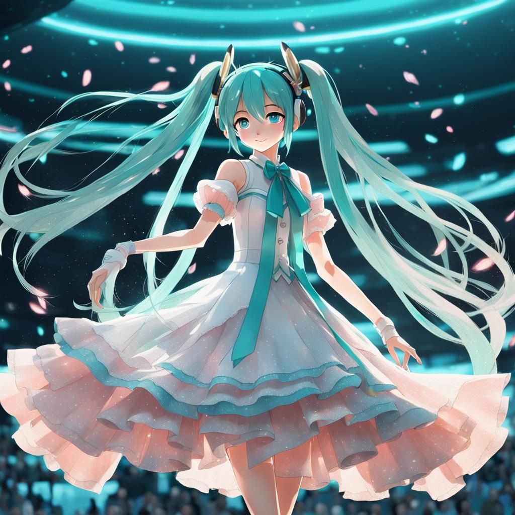 Hatsune Miku. - AI Generated Artwork - NightCafe Creator