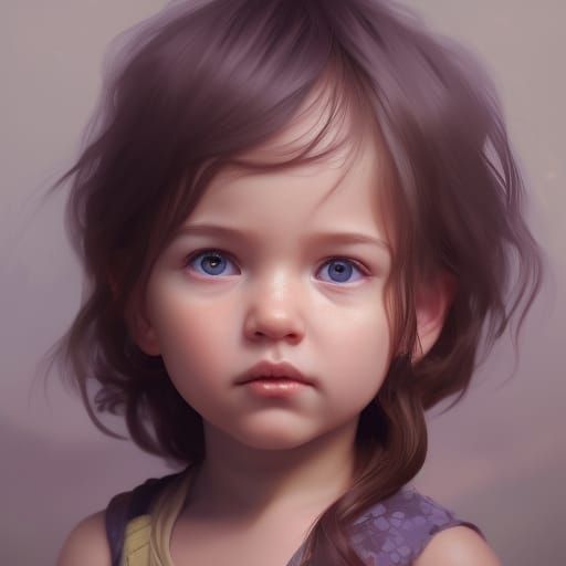 Toddler Girl - AI Generated Artwork - NightCafe Creator