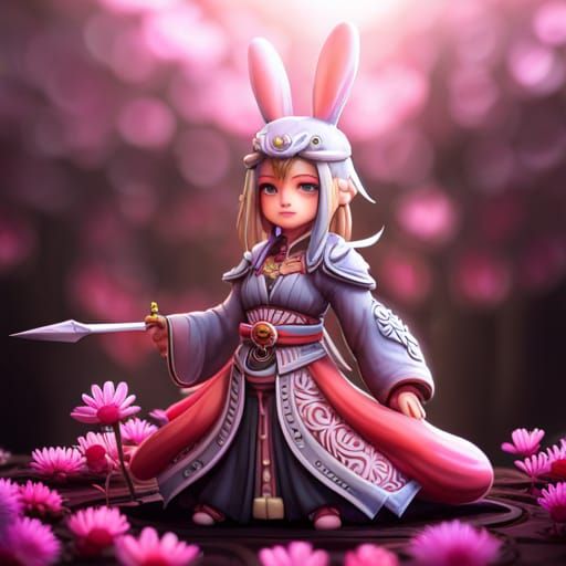 Samurai rabbit - AI Generated Artwork - NightCafe Creator