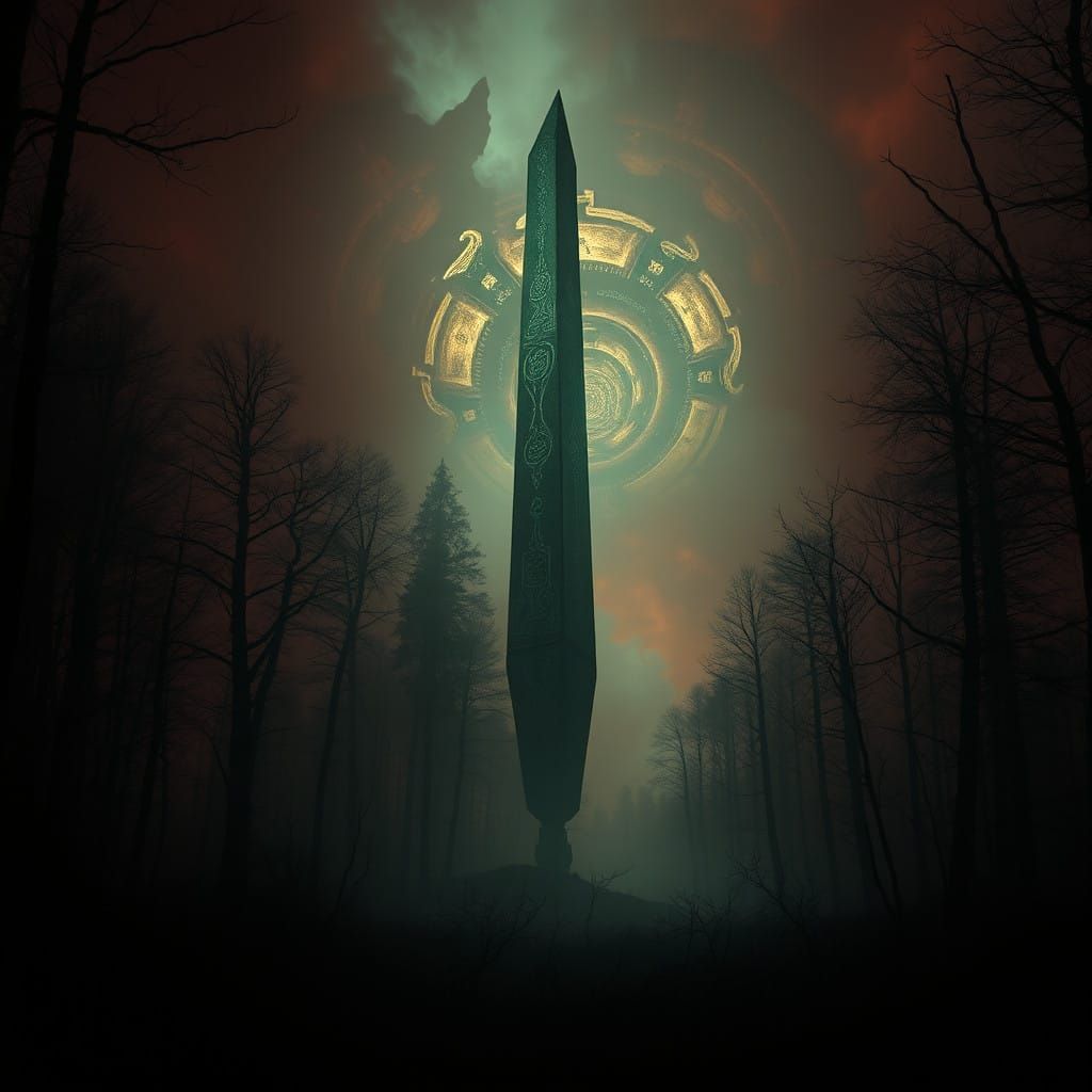 A surreal, nightmarish alien obelisk 9