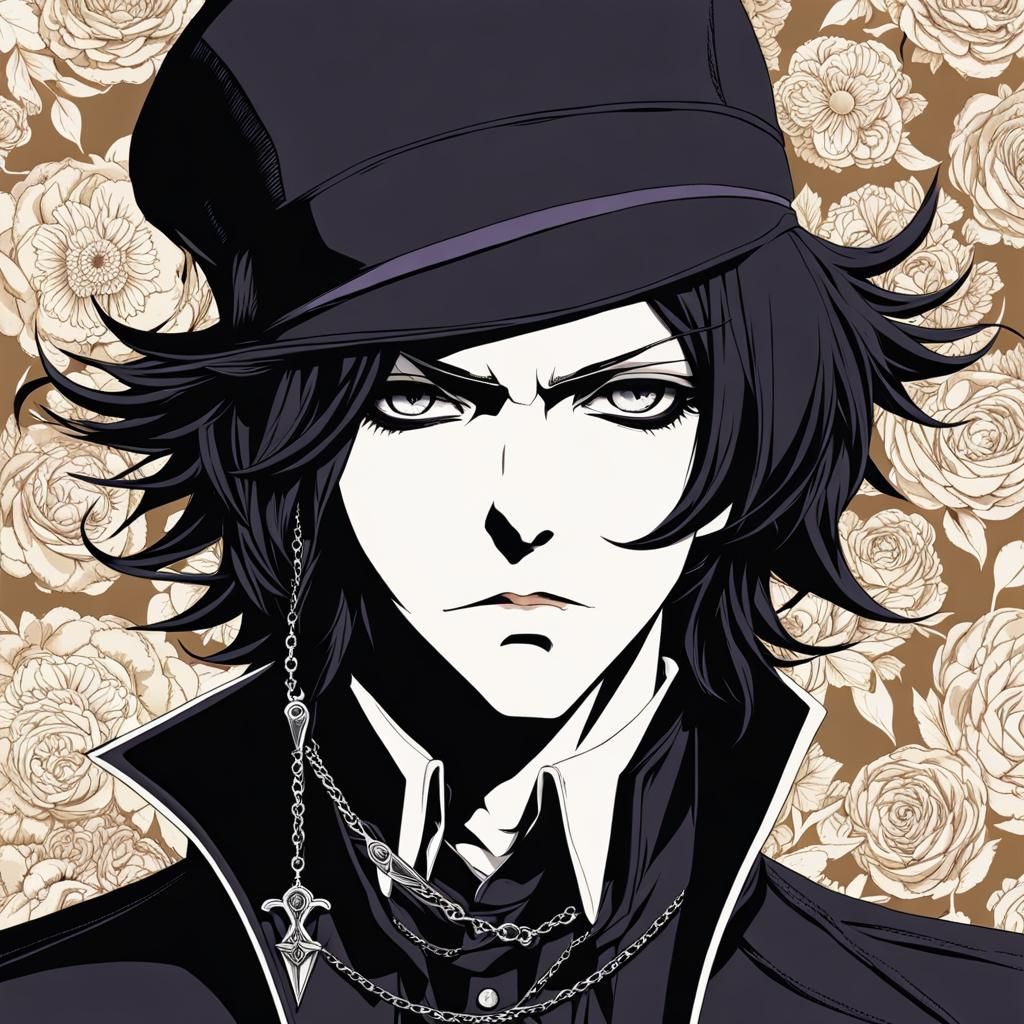 Ville Valo; style of MAPPA, - AI Generated Artwork - NightCafe Creator