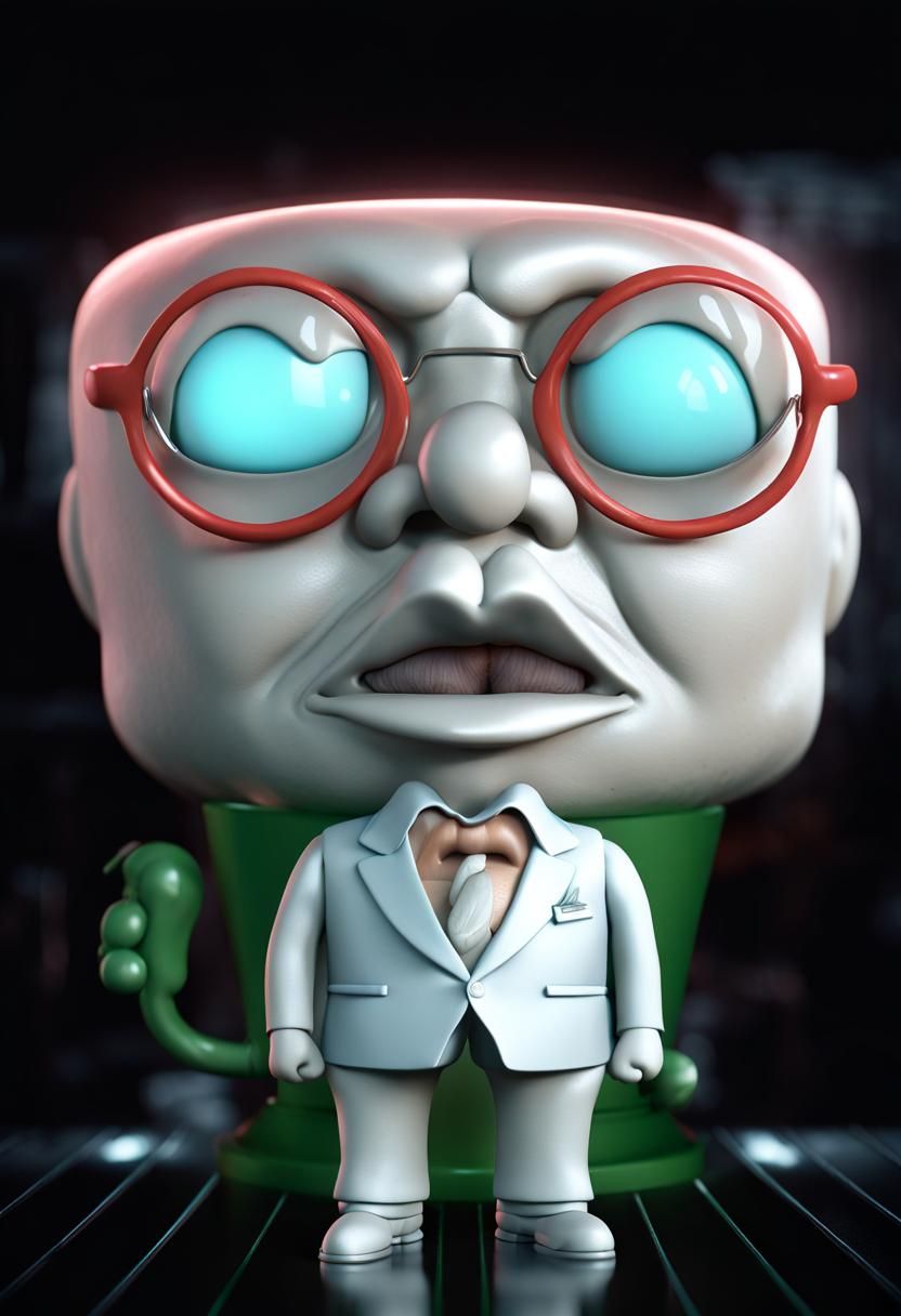 "Hyperreal Mr Potato Chip Head Meta Face Character", "Highly Detailed ...