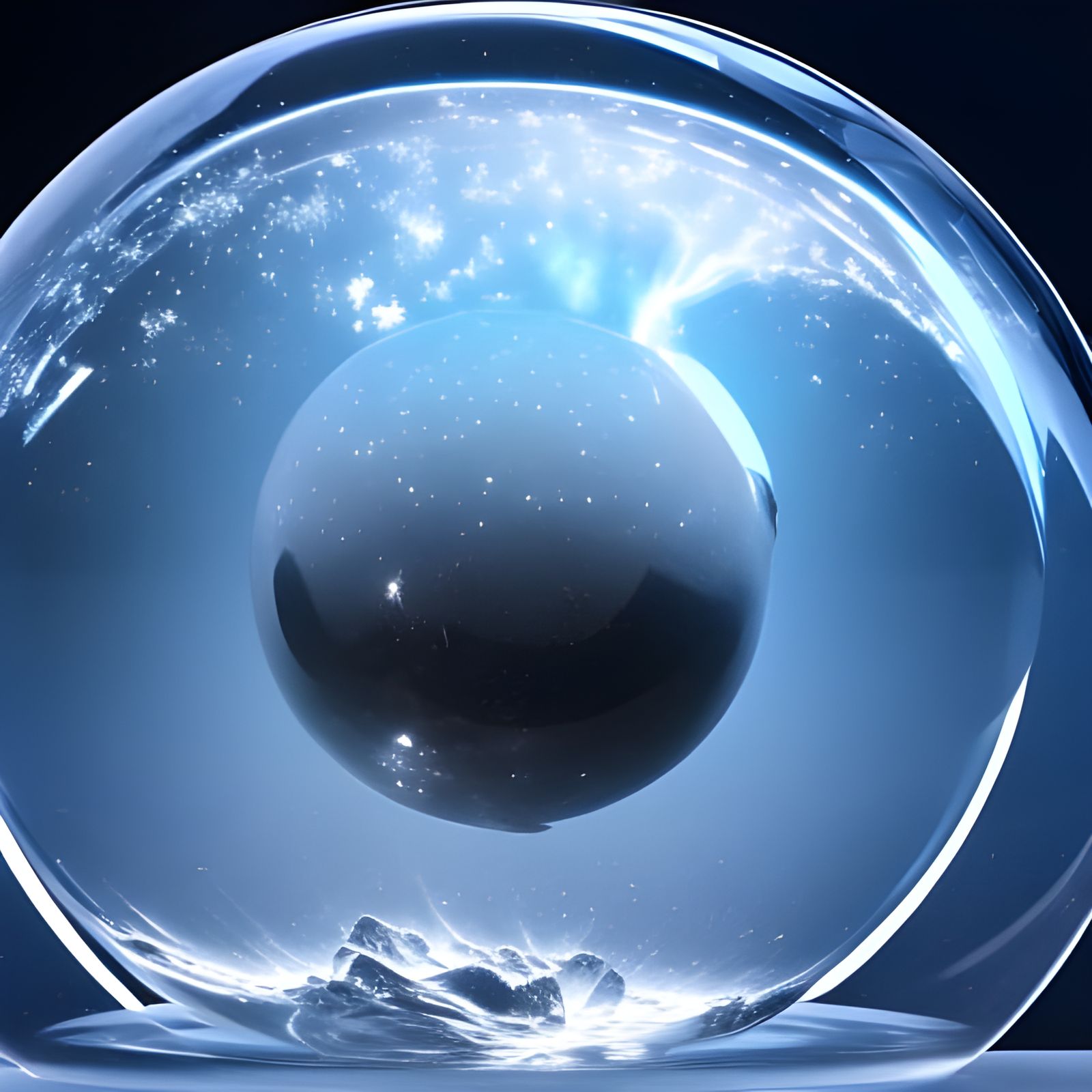 Orb in an orb in an orb - AI Generated Artwork - NightCafe Creator