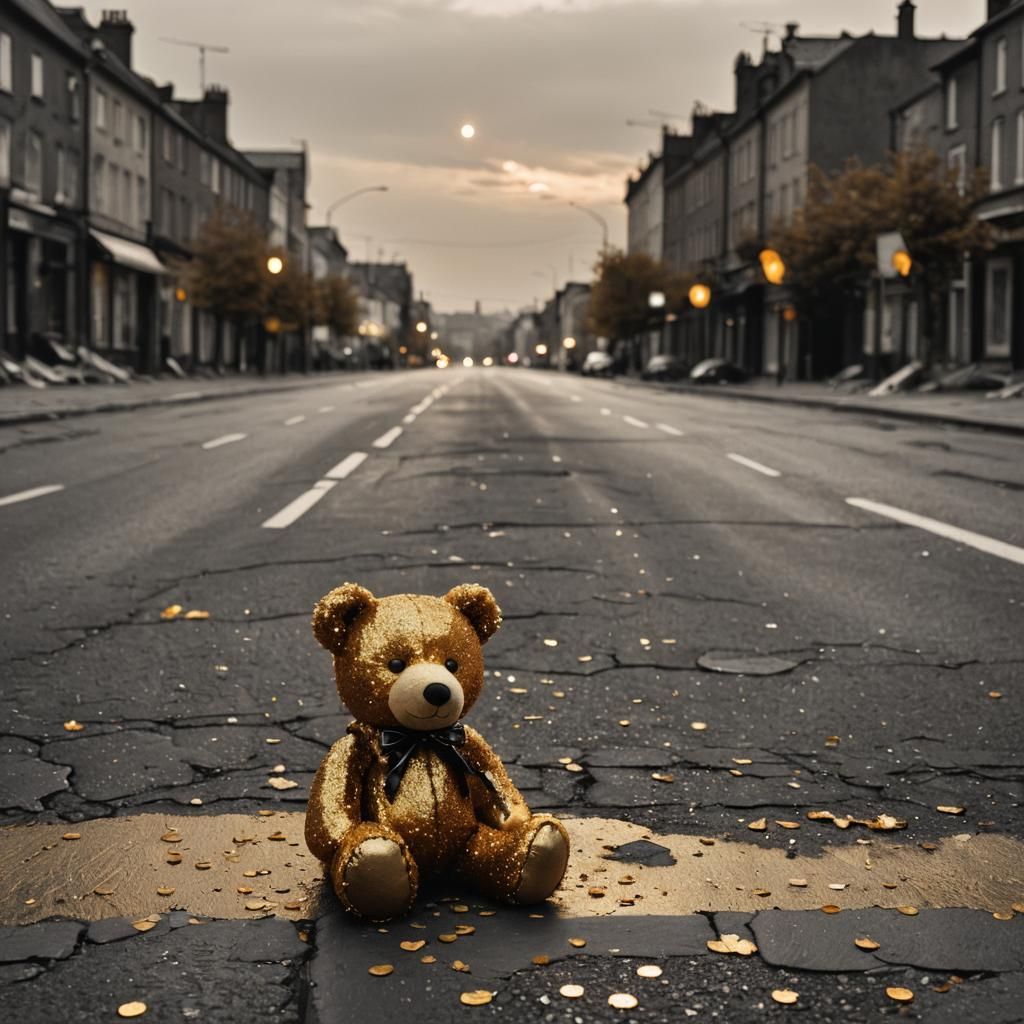 Poor Teddy Bear - AI Generated Artwork - NightCafe Creator