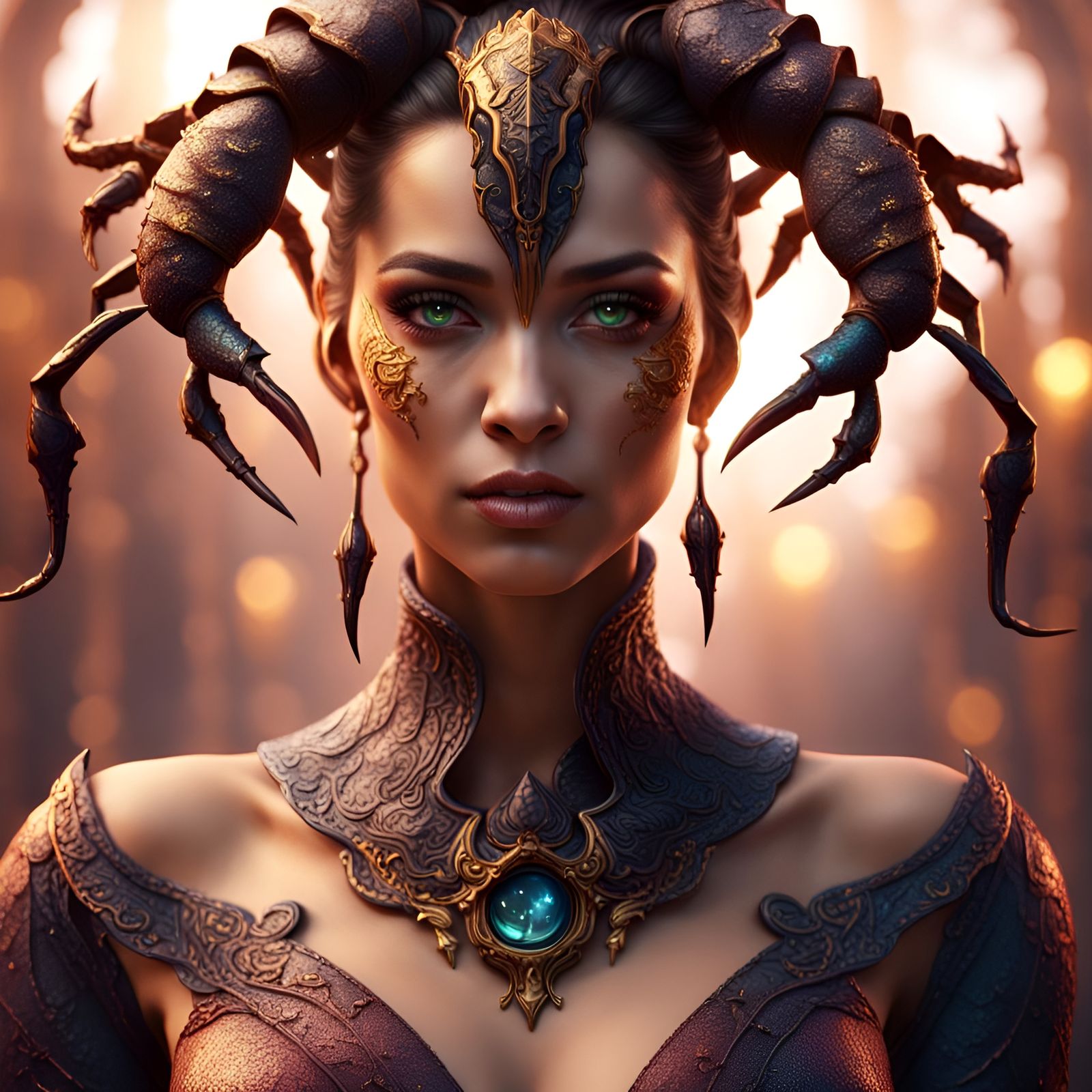 Lady Scorpio - AI Generated Artwork - NightCafe Creator