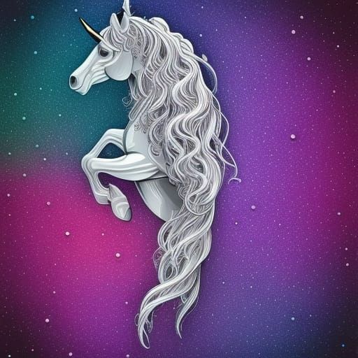 Galactic Unicorn - AI Generated Artwork - NightCafe Creator